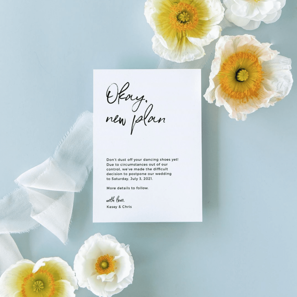 Helpful Hints- A Guide to Postponing Your Wedding